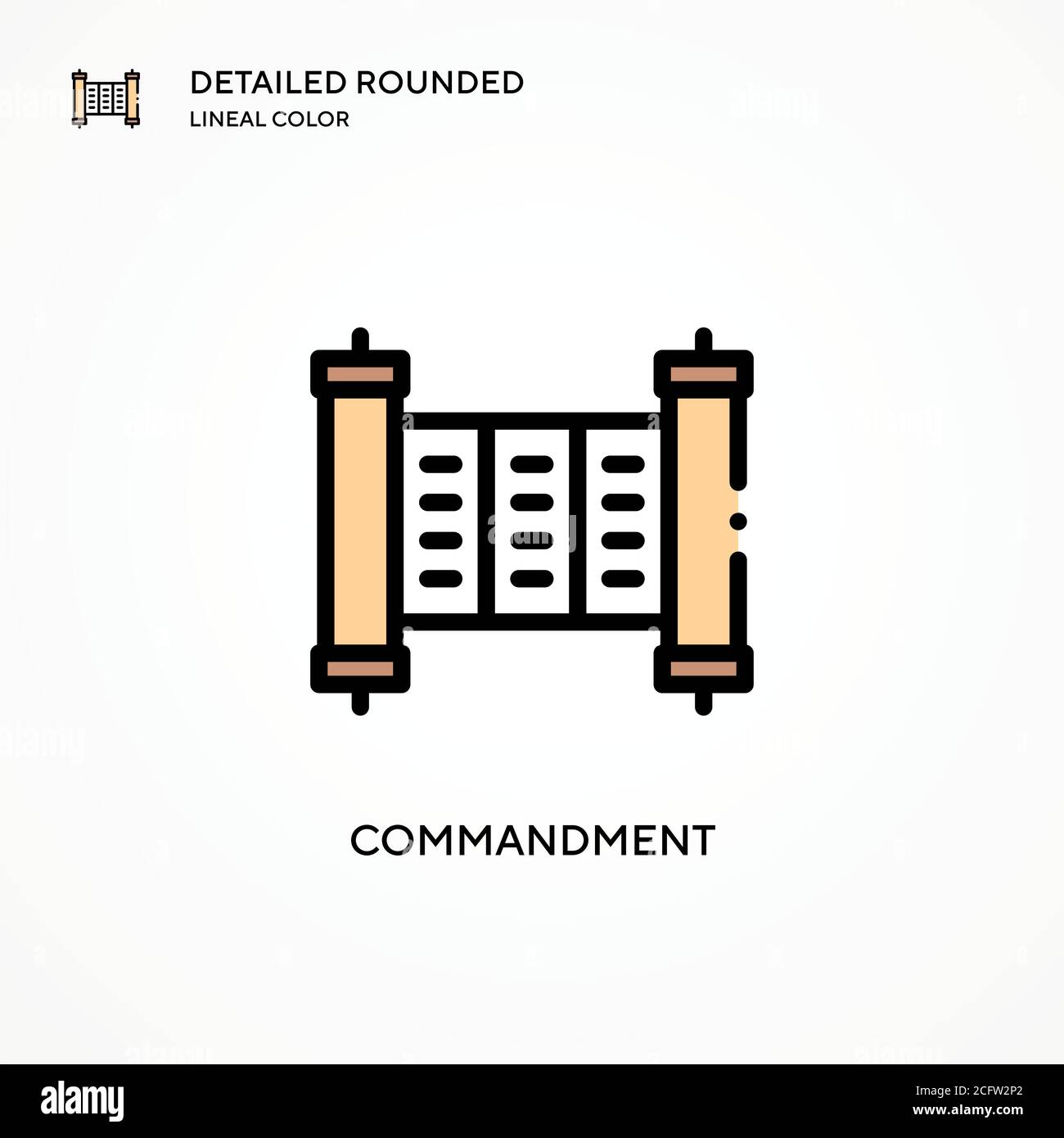 Commandment vector icon. Modern vector illustration concepts. Easy to ...