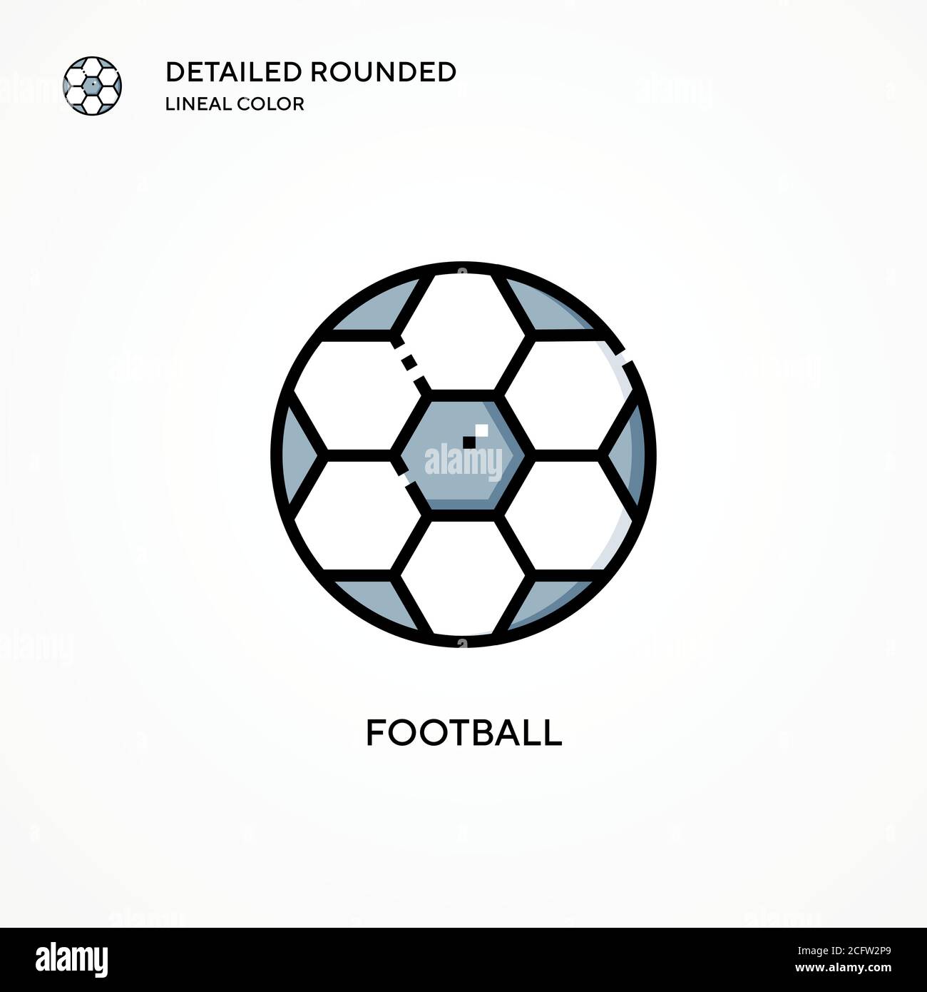 Football vector icon. Modern vector illustration concepts. Easy to edit ...