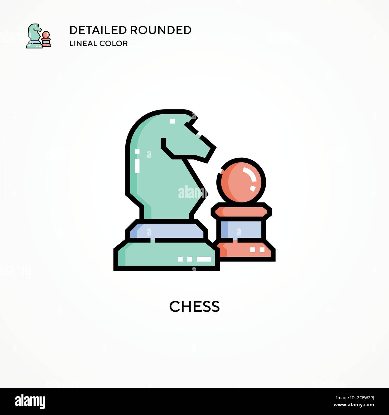 Chess vector icon. Modern vector illustration concepts. Easy to edit ...