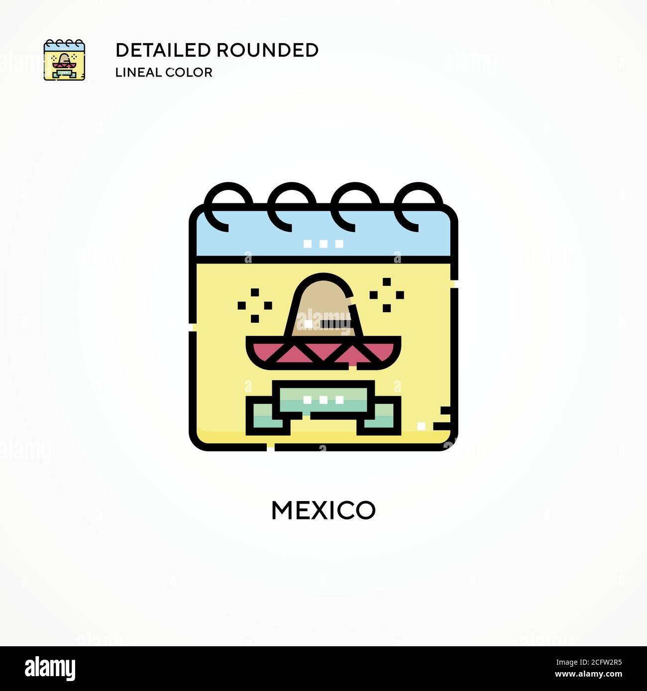 Mexico vector icon. Modern vector illustration concepts. Easy to edit ...