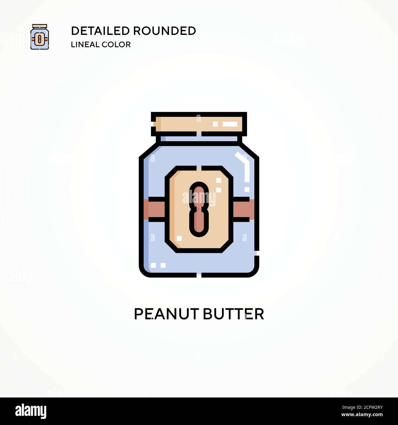 Peanut butter vector icon. Modern vector illustration concepts. Easy to ...