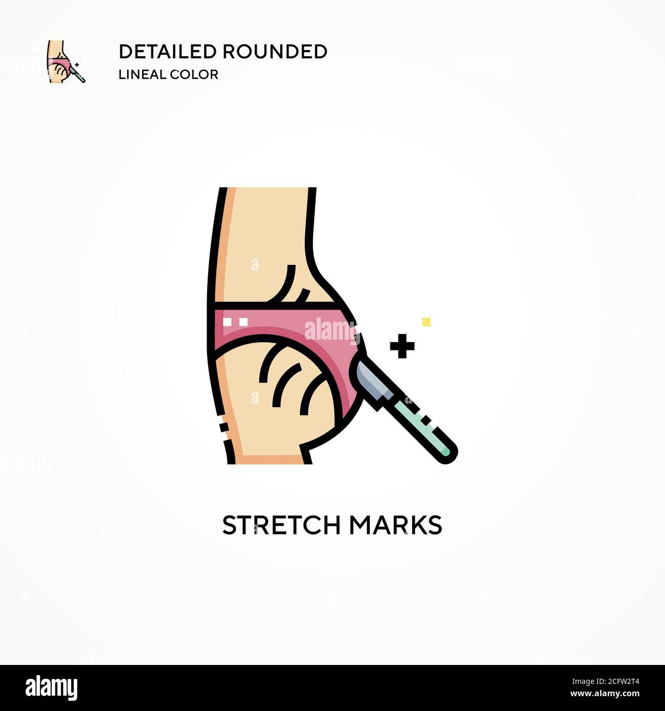 Overweight girl and fat tummy Stock Vector Images - Alamy