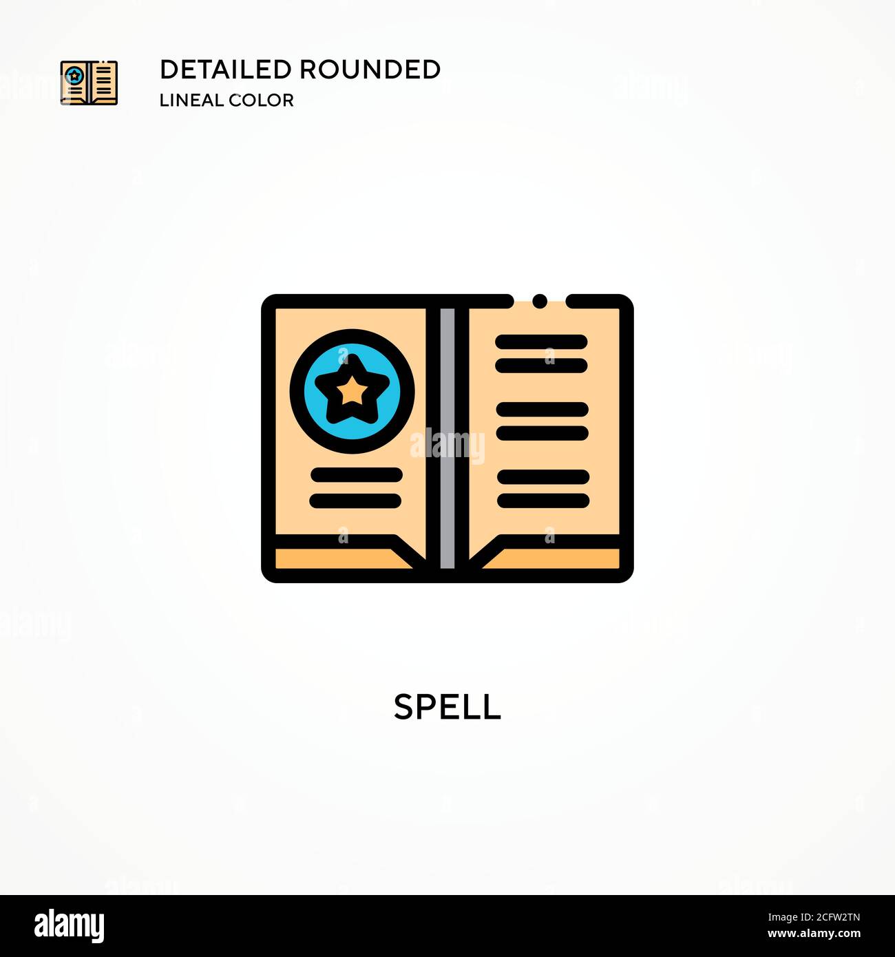 Spell vector icon. Modern vector illustration concepts. Easy to edit ...