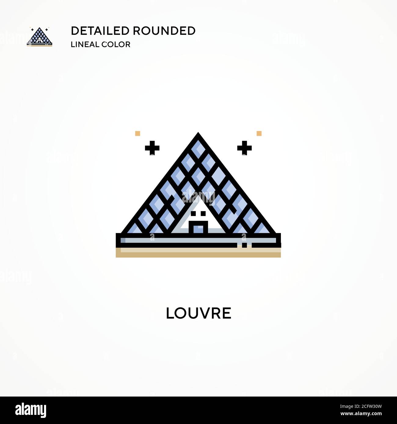 Louvre interior Stock Vector Images - Alamy