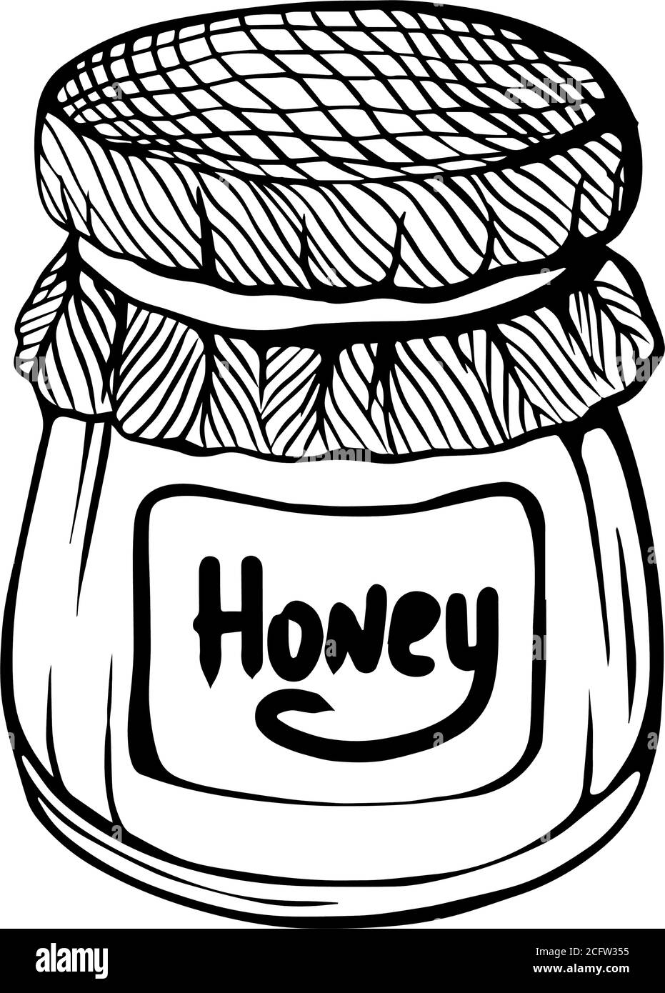 Honey jar Black and White Stock Photos & Images - Alamy