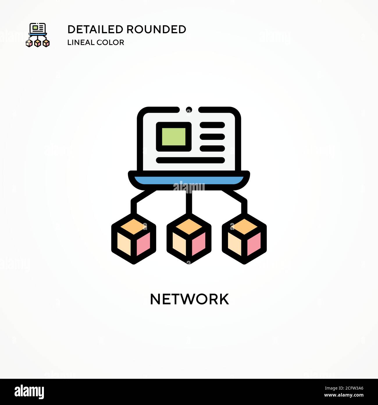 Network vector icon. Modern vector illustration concepts. Easy to edit ...