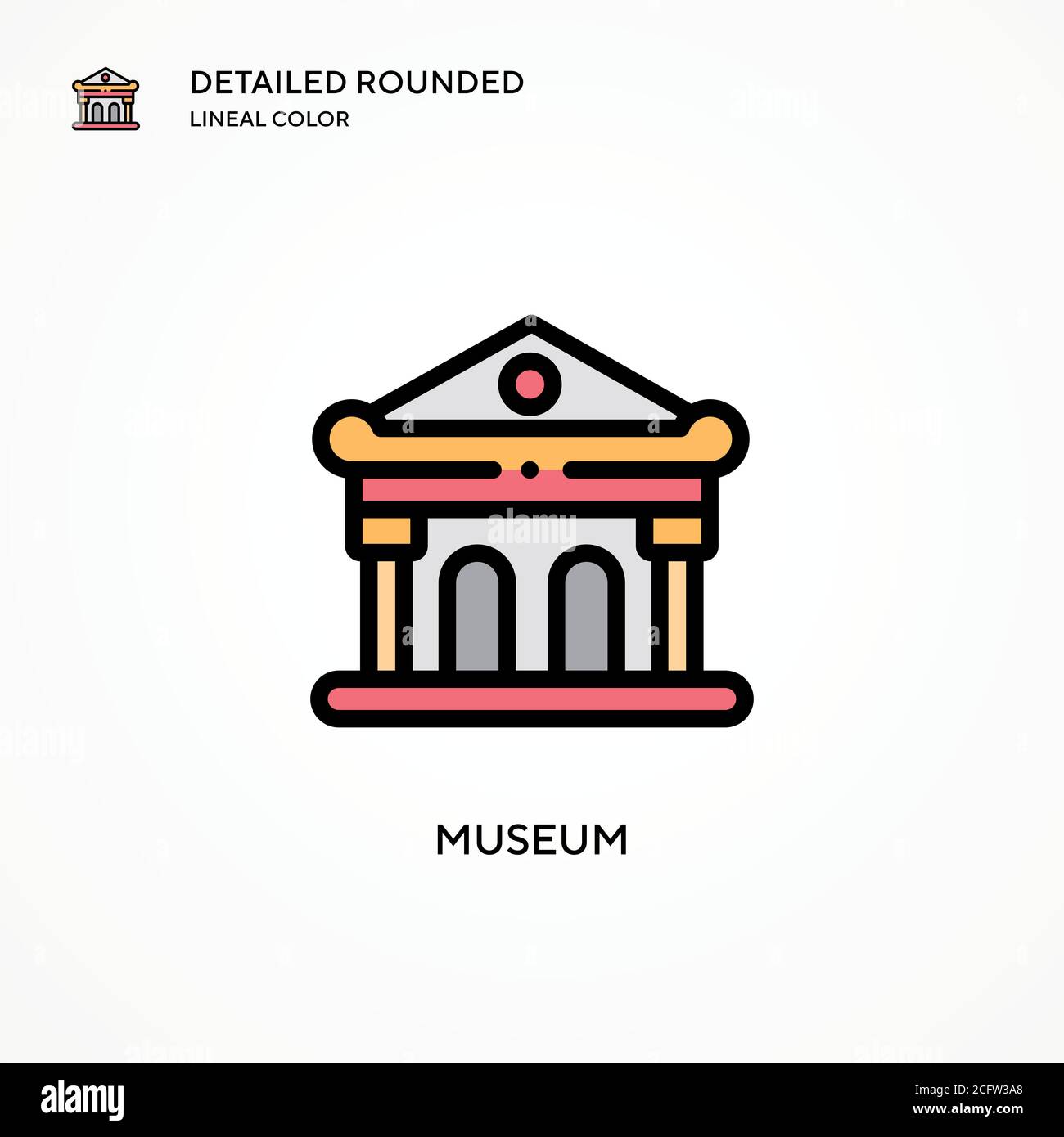 Museum vector icon. Modern vector illustration concepts. Easy to edit ...