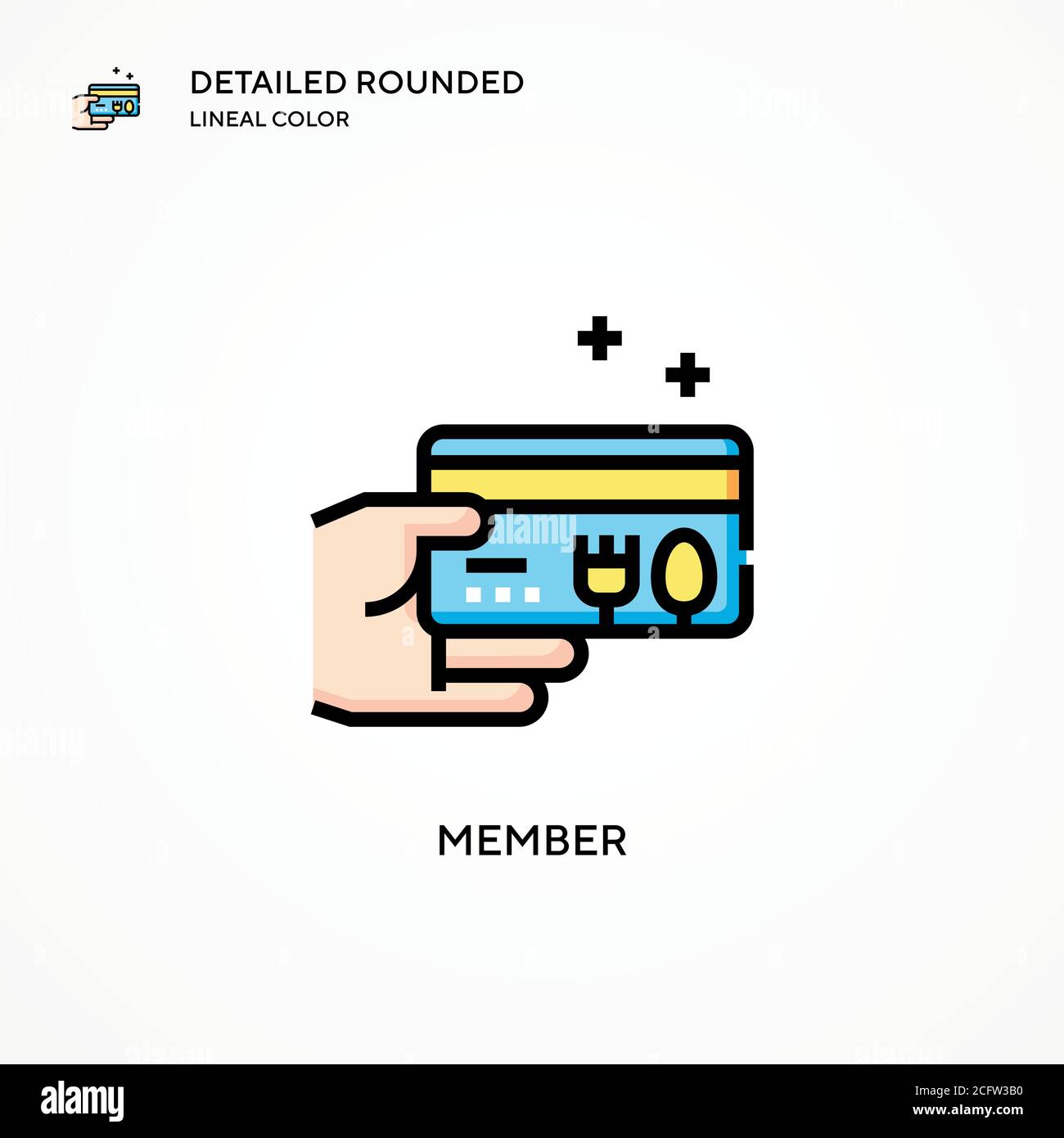 Member vector icon. Modern vector illustration concepts. Easy to edit ...