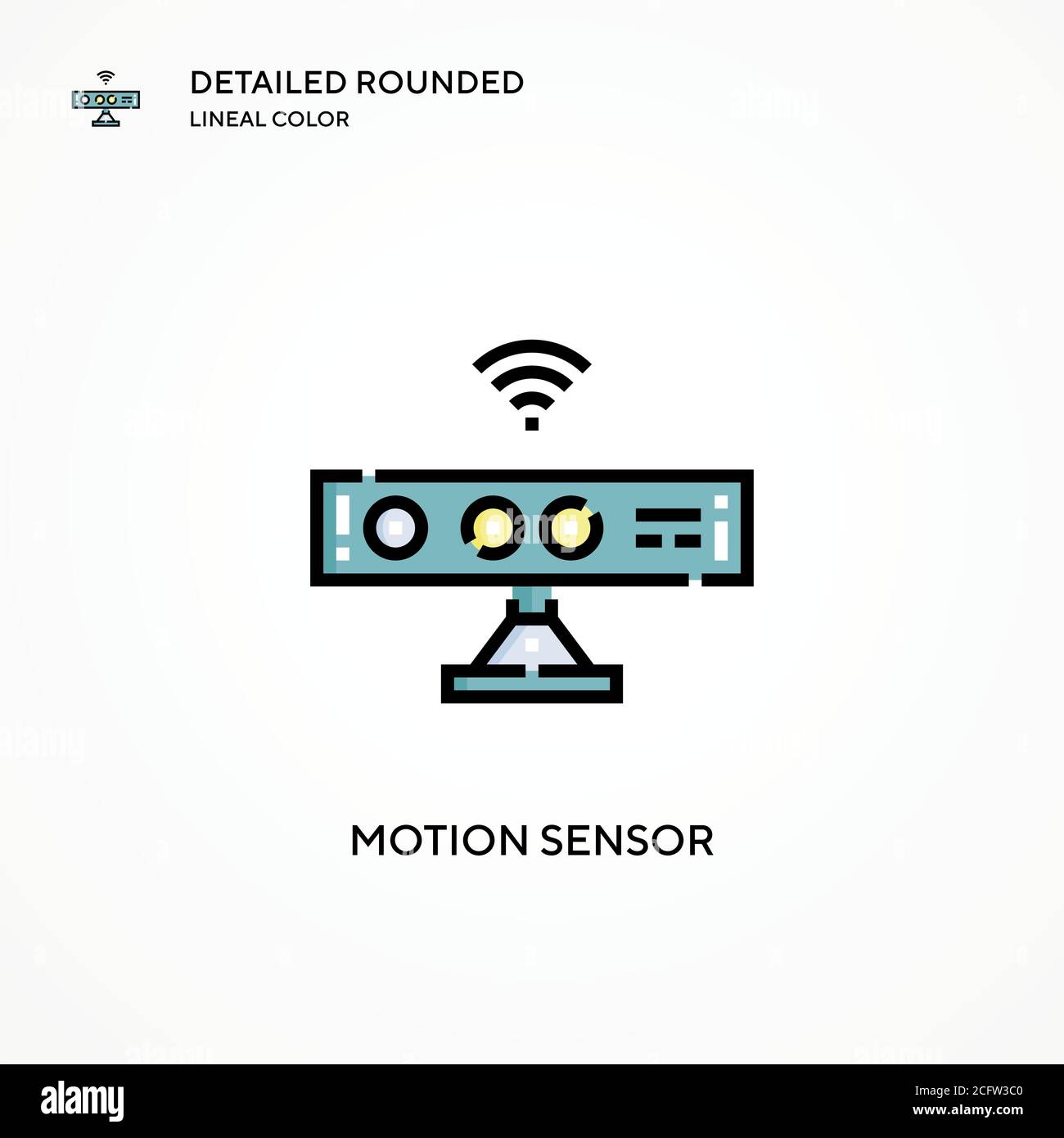 Motion sensor icon vector vectors hi-res stock photography and images ...