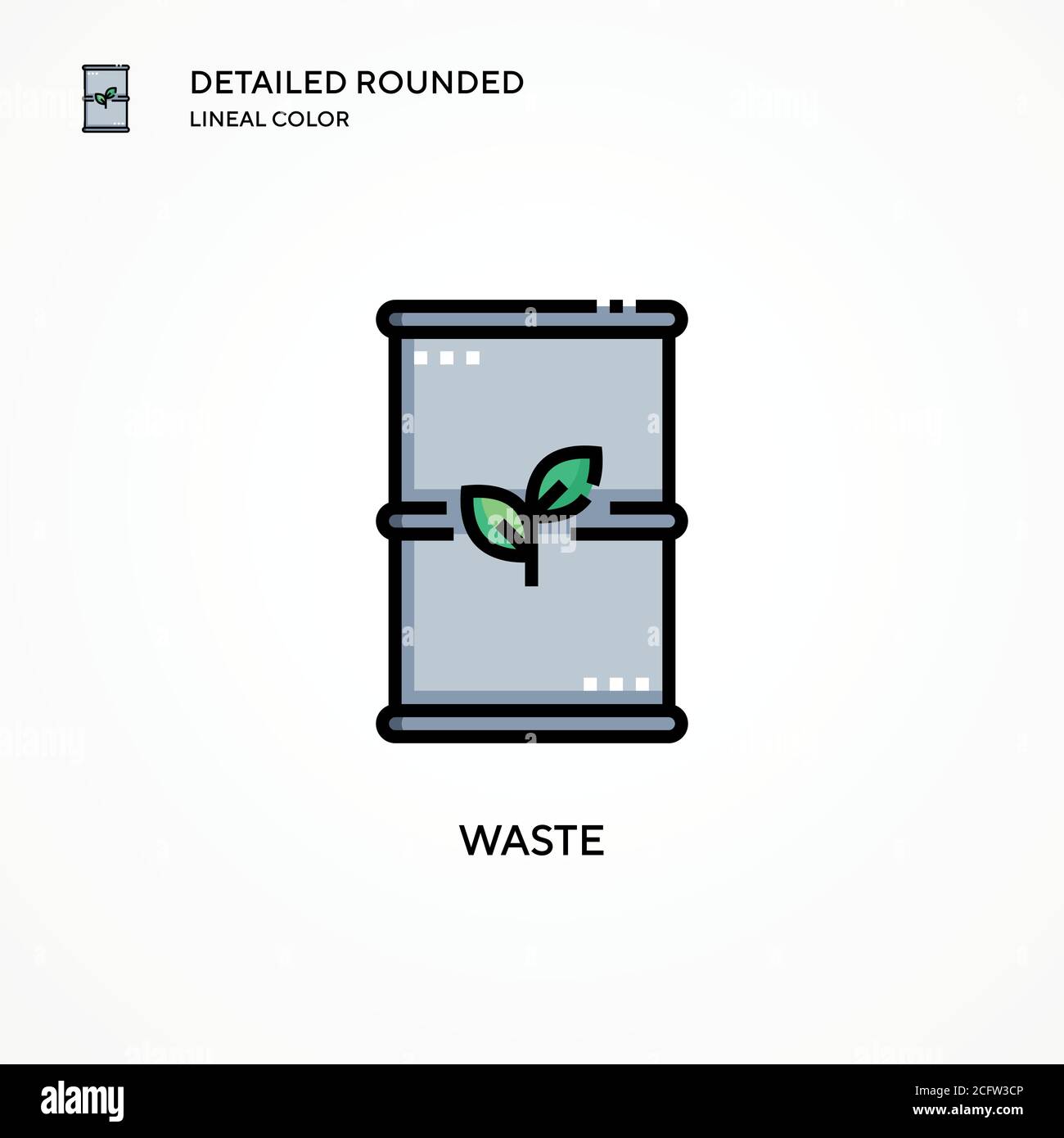 Waste vector icon. Modern vector illustration concepts. Easy to edit ...
