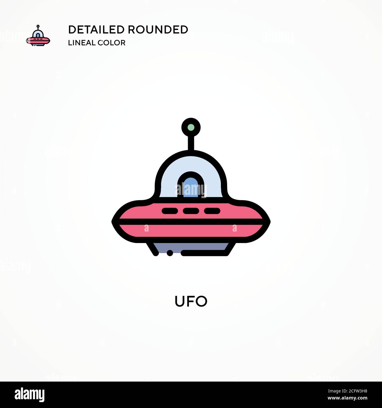 Ufo vector icon. Modern vector illustration concepts. Easy to edit and ...
