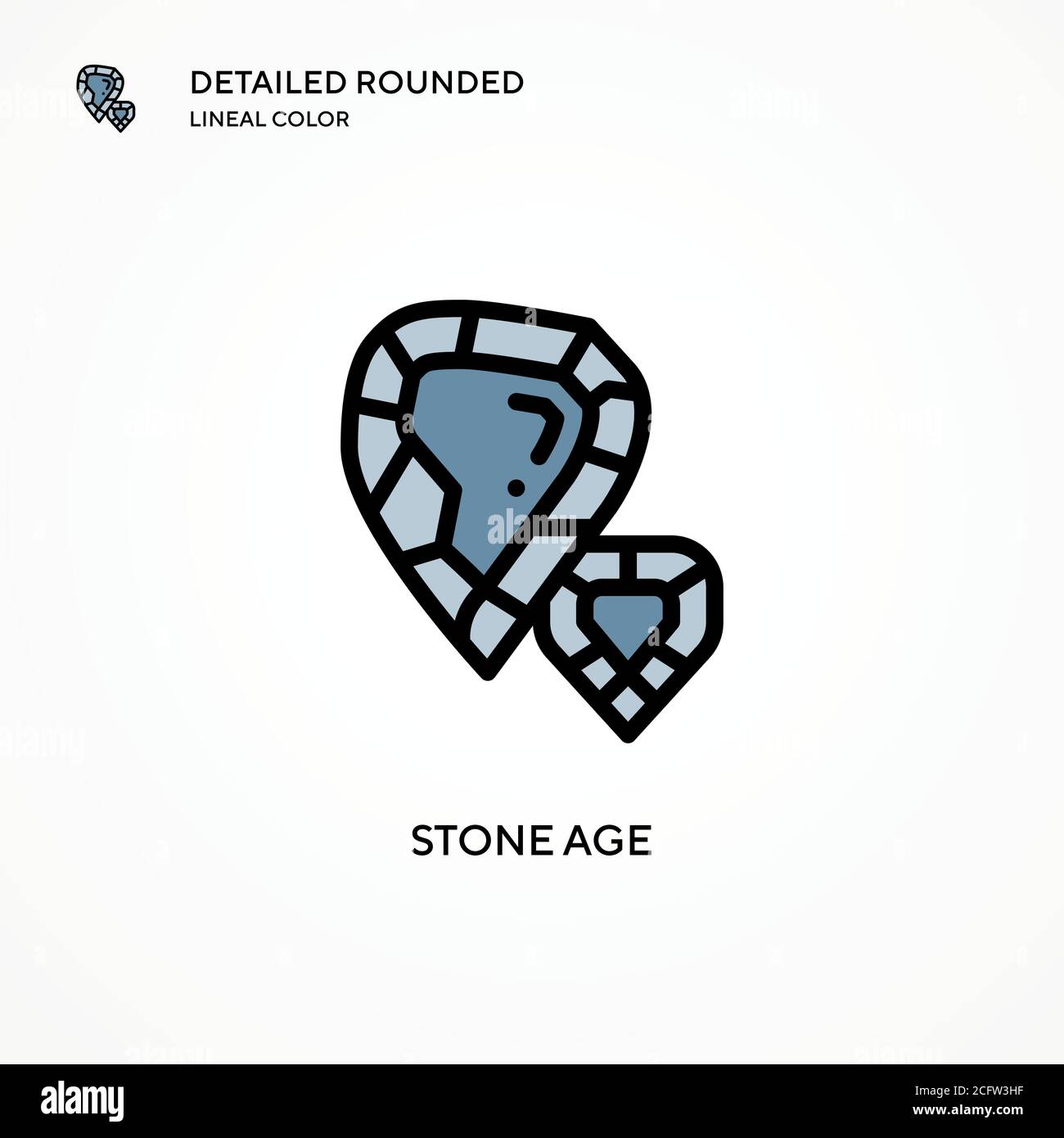 Stone age vector icon. Modern vector illustration concepts. Easy to ...