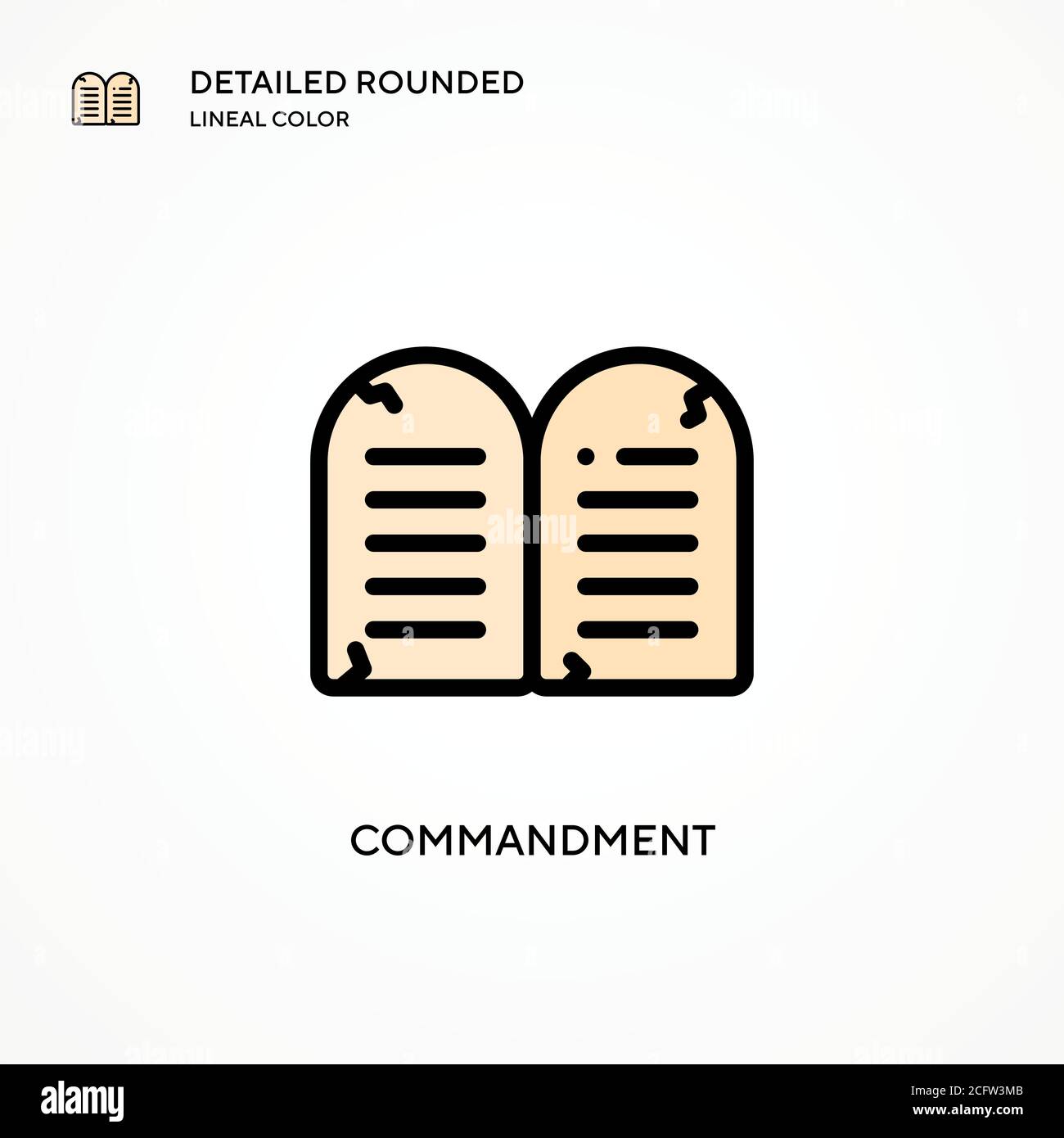 Commandment vector icon. Modern vector illustration concepts. Easy to ...