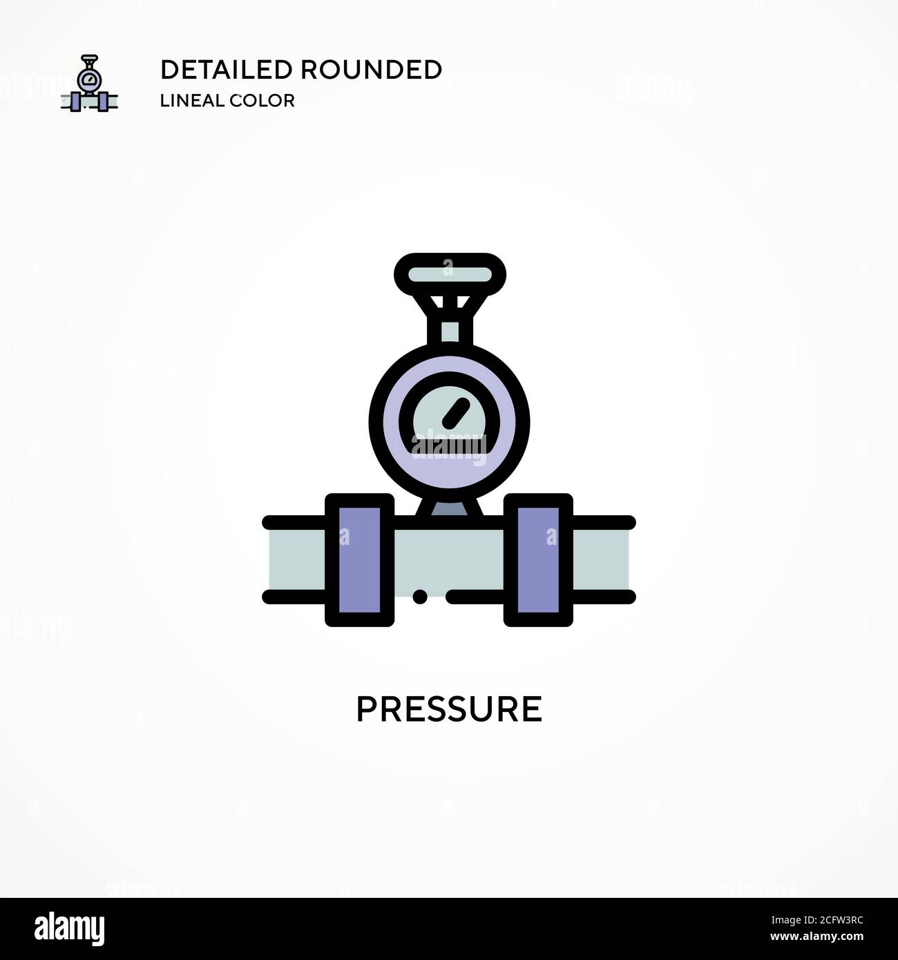 Pressure vector icon. Modern vector illustration concepts. Easy to edit ...