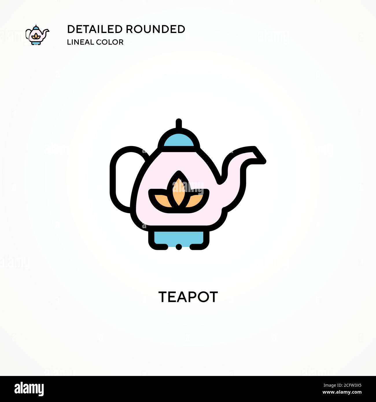Teapot vector icon. Modern vector illustration concepts. Easy to edit ...