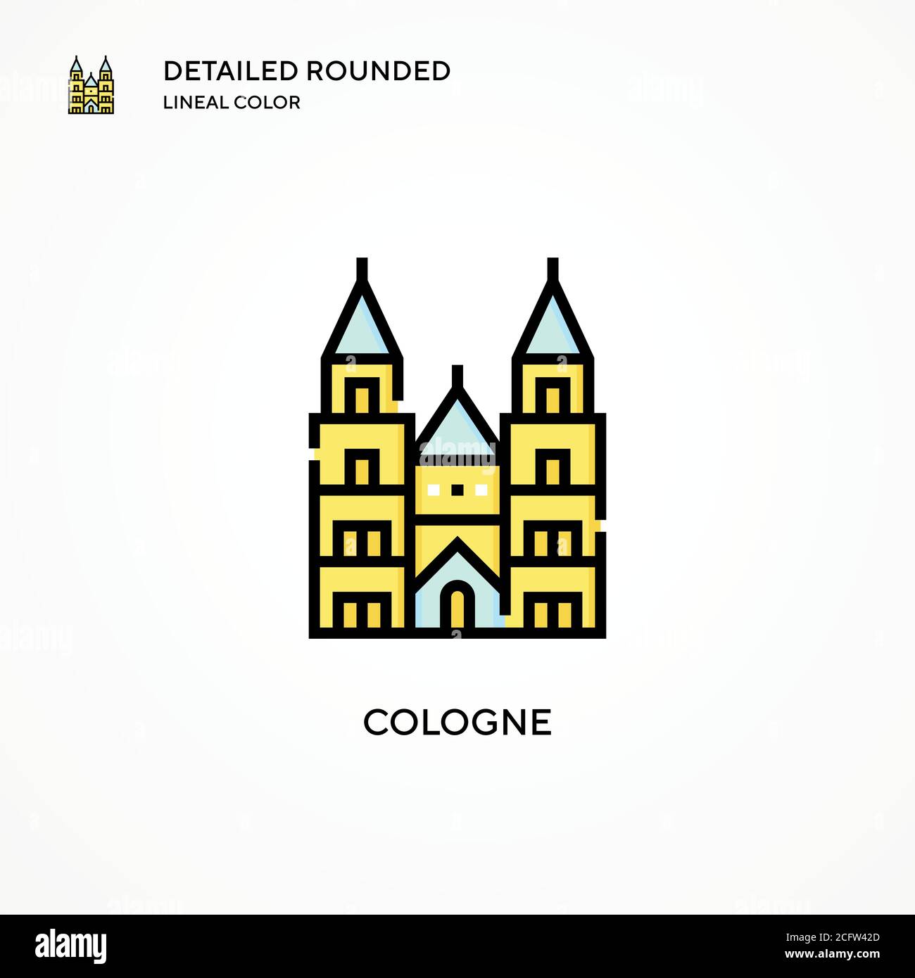 Cologne vector icon. Modern vector illustration concepts. Easy to edit ...