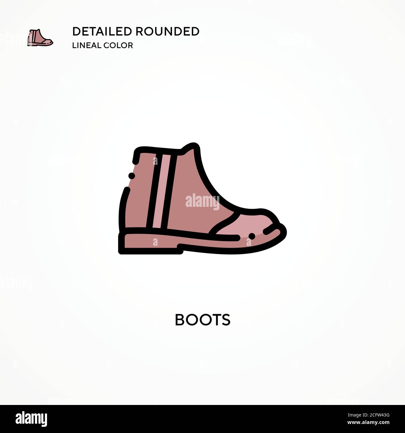 Boots vector icon. Modern vector illustration concepts. Easy to edit ...