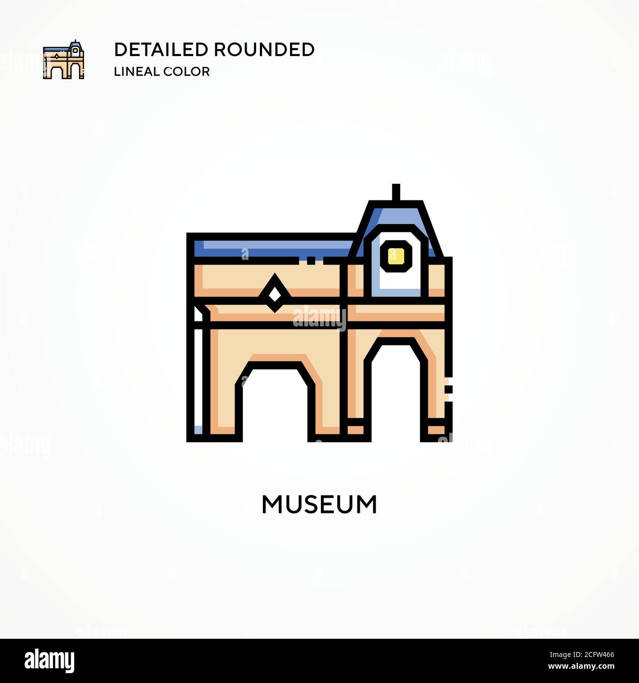 Museum vector icon. Modern vector illustration concepts. Easy to edit ...