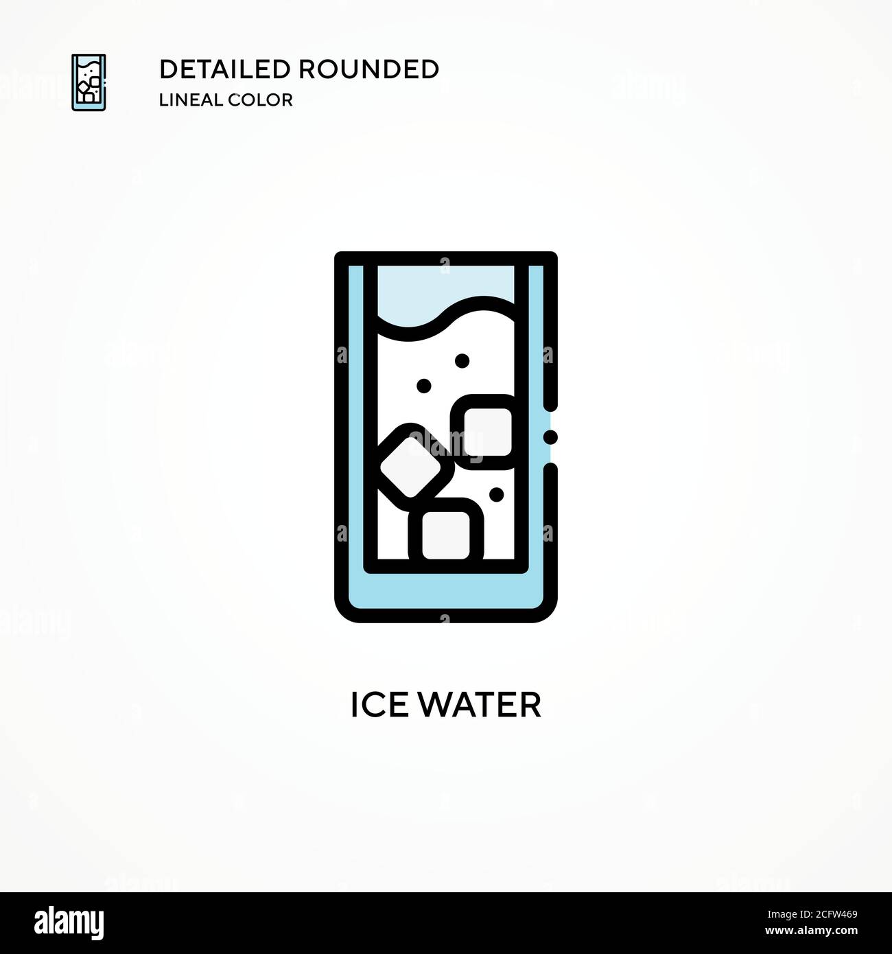 Ice water vector icon. Modern vector illustration concepts. Easy to ...