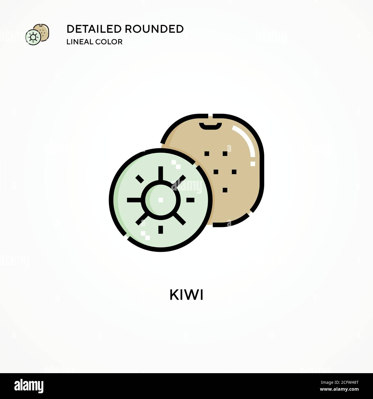 Kiwi vector icon. Modern vector illustration concepts. Easy to edit and ...