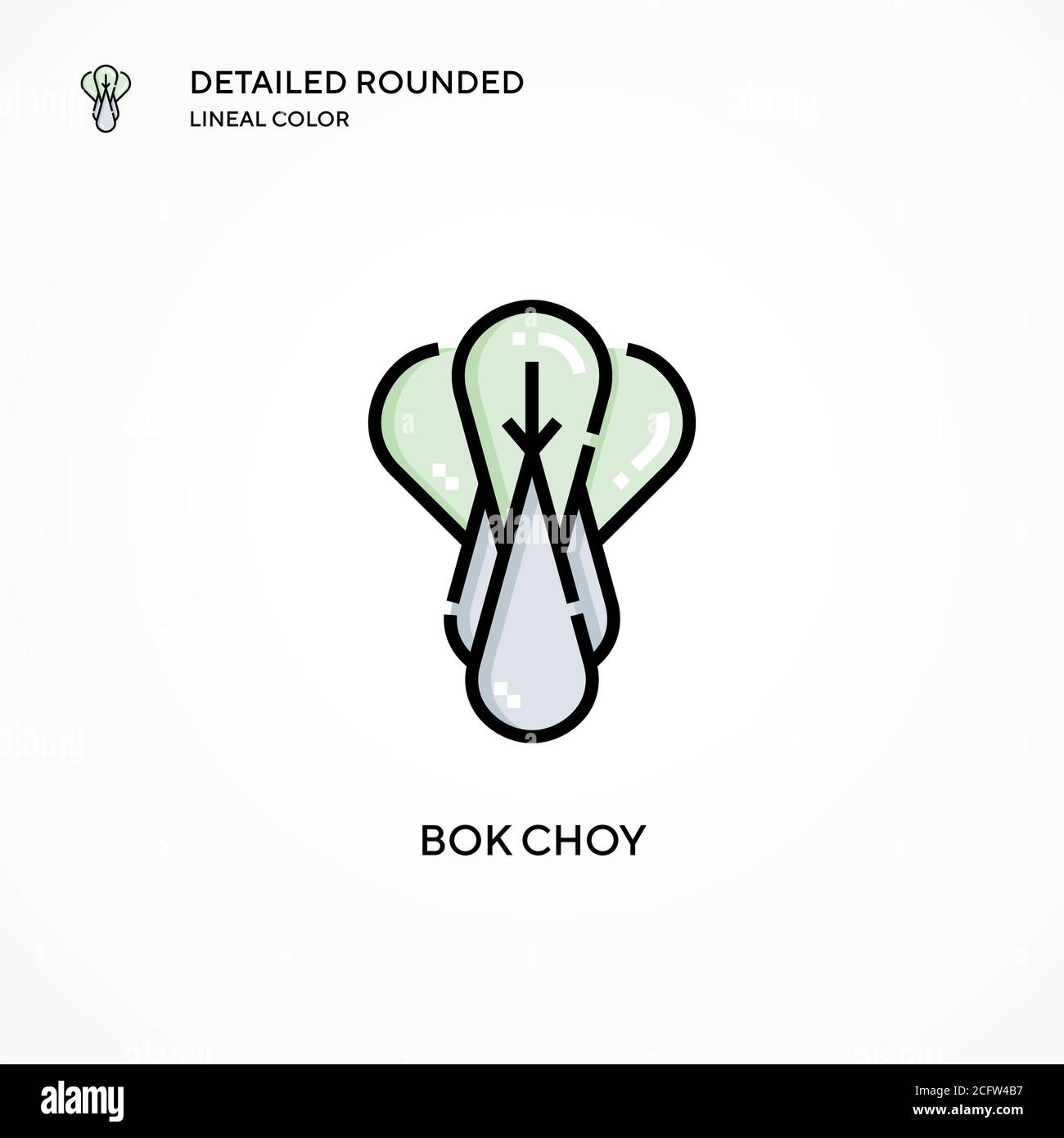 Bok choy vector icon. Modern vector illustration concepts. Easy to edit ...