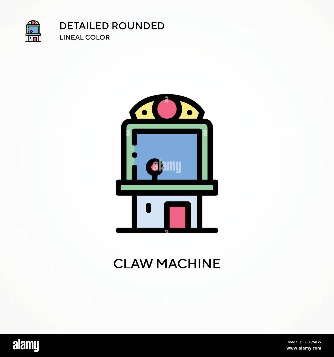 Claw machine vector icon. Modern vector illustration concepts. Easy to ...
