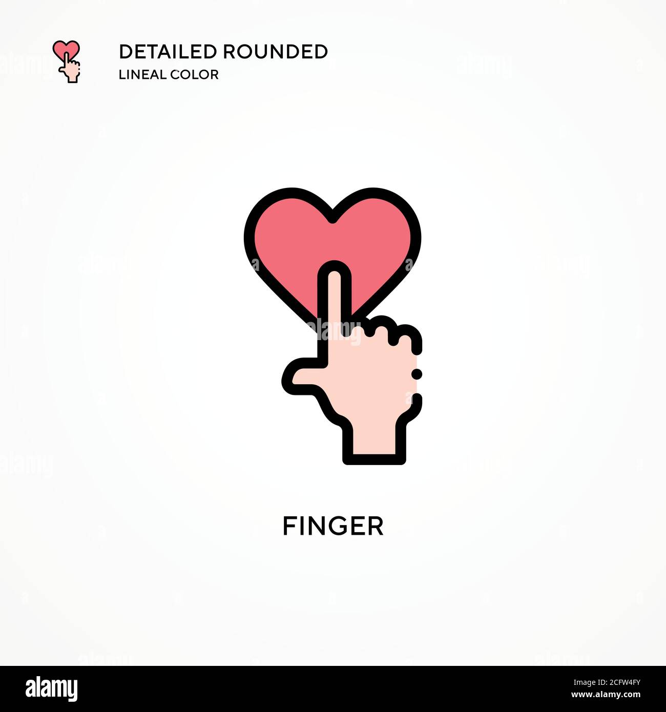 Finger vector icon. Modern vector illustration concepts. Easy to edit ...