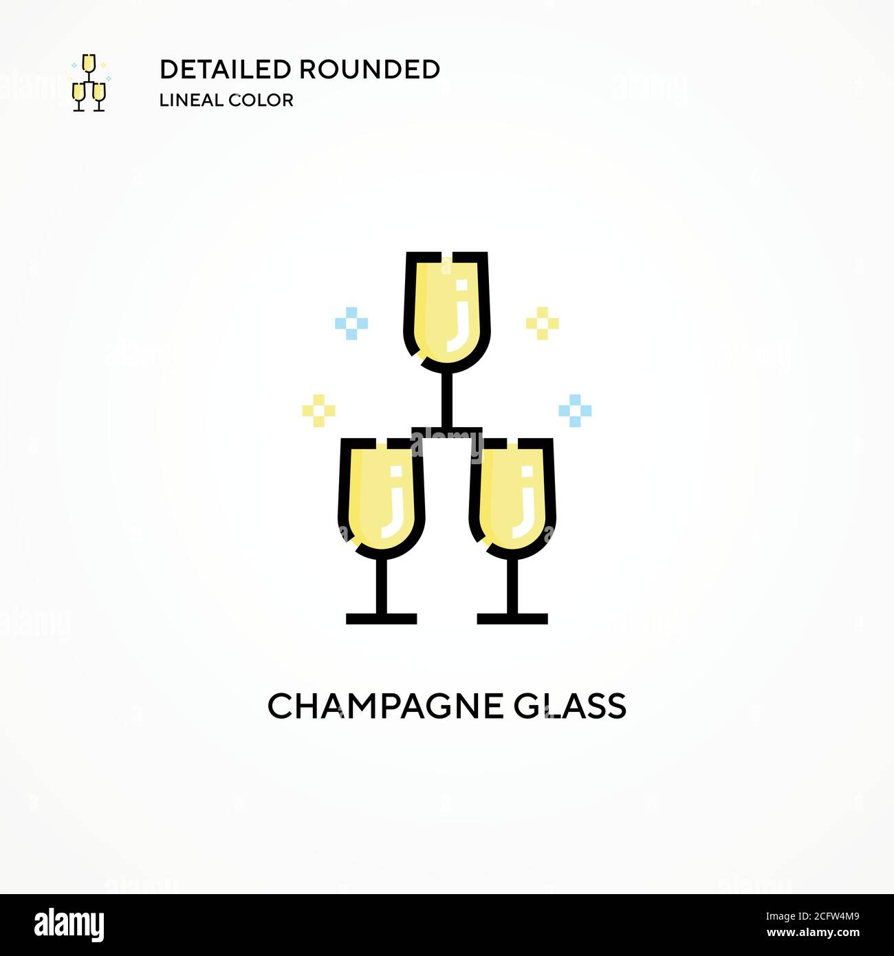 Closeup glass fresh sparkling bubbly Stock Vector Images - Alamy