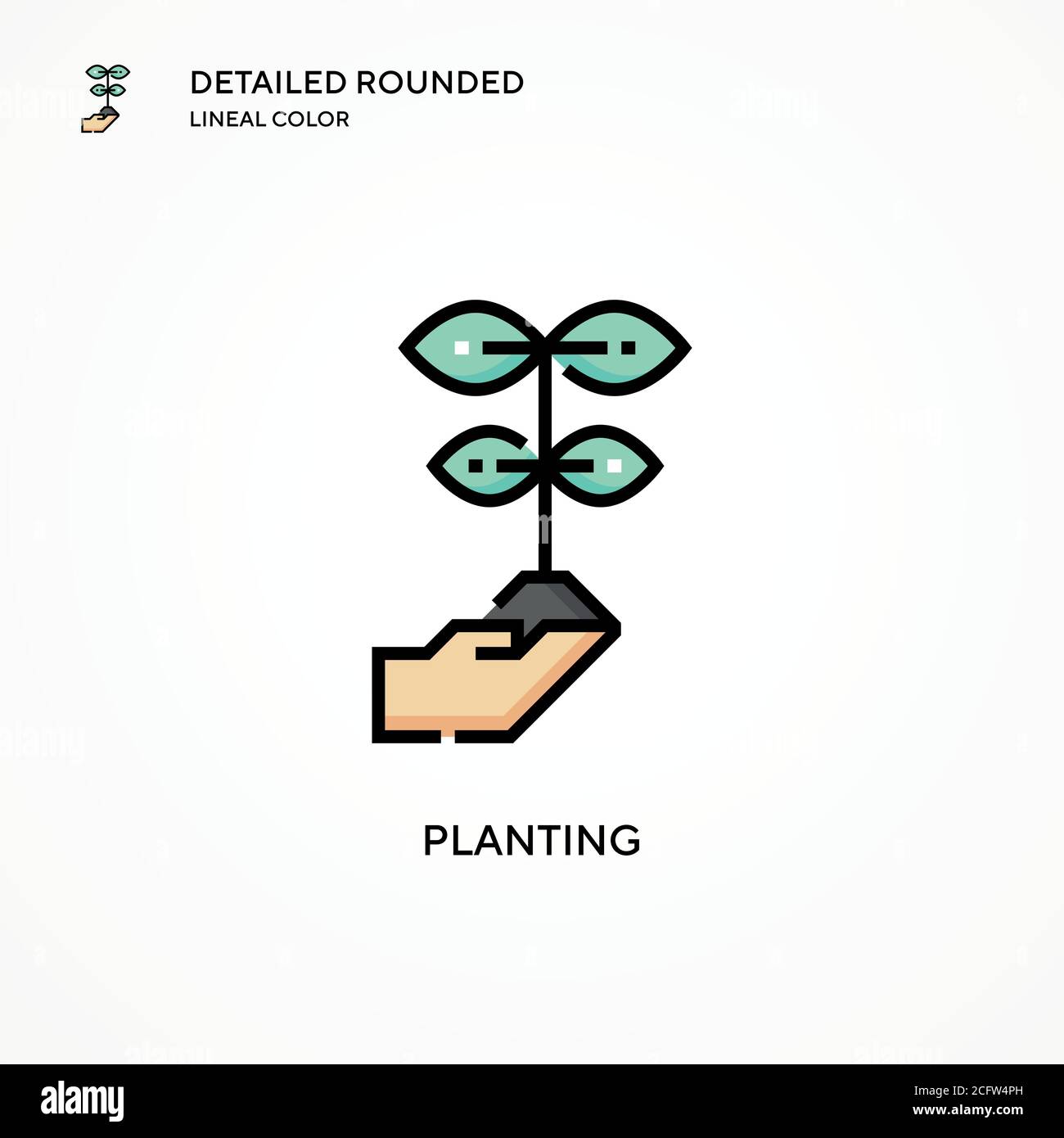 Planting vector icon. Modern vector illustration concepts. Easy to edit ...