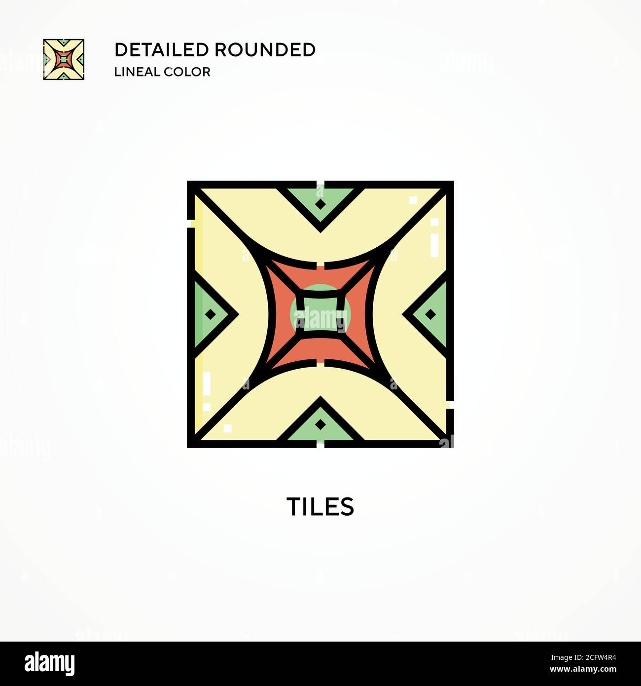 Tiles vector icon. Modern vector illustration concepts. Easy to edit ...