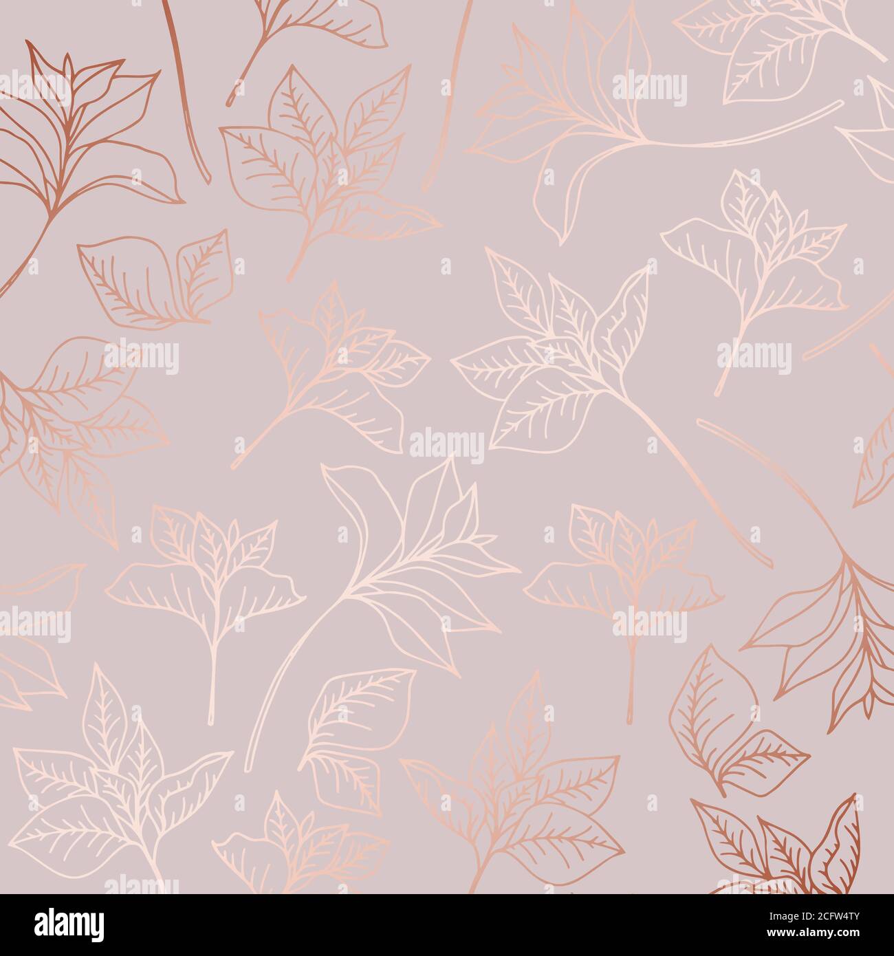 Elegant floral pattern. Rose gold. Vector illustration Stock Vector ...