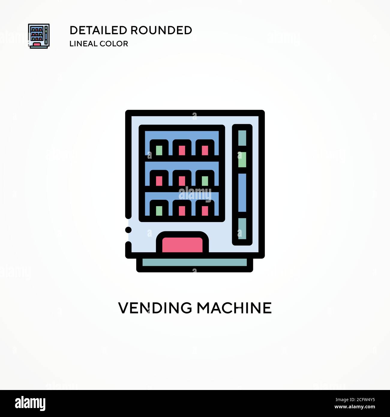 Vending machine vector icon. Modern vector illustration concepts. Easy ...