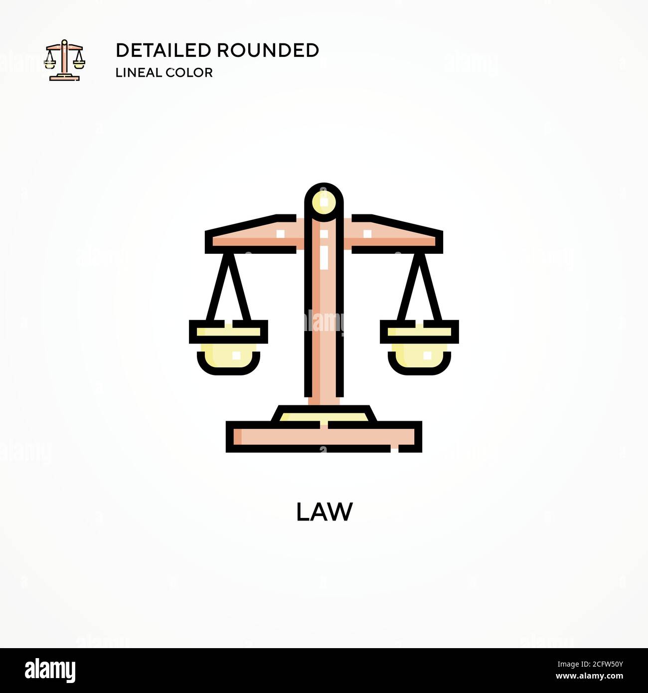 Law vector icon. Modern vector illustration concepts. Easy to edit and ...