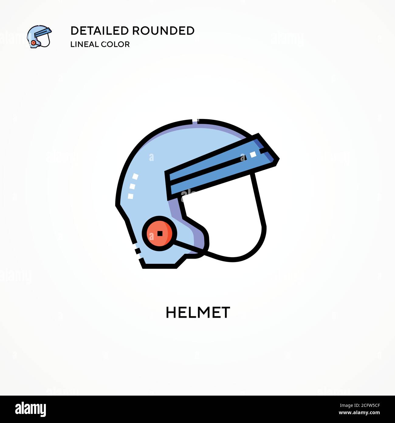 Helmet vector icon. Modern vector illustration concepts. Easy to edit ...
