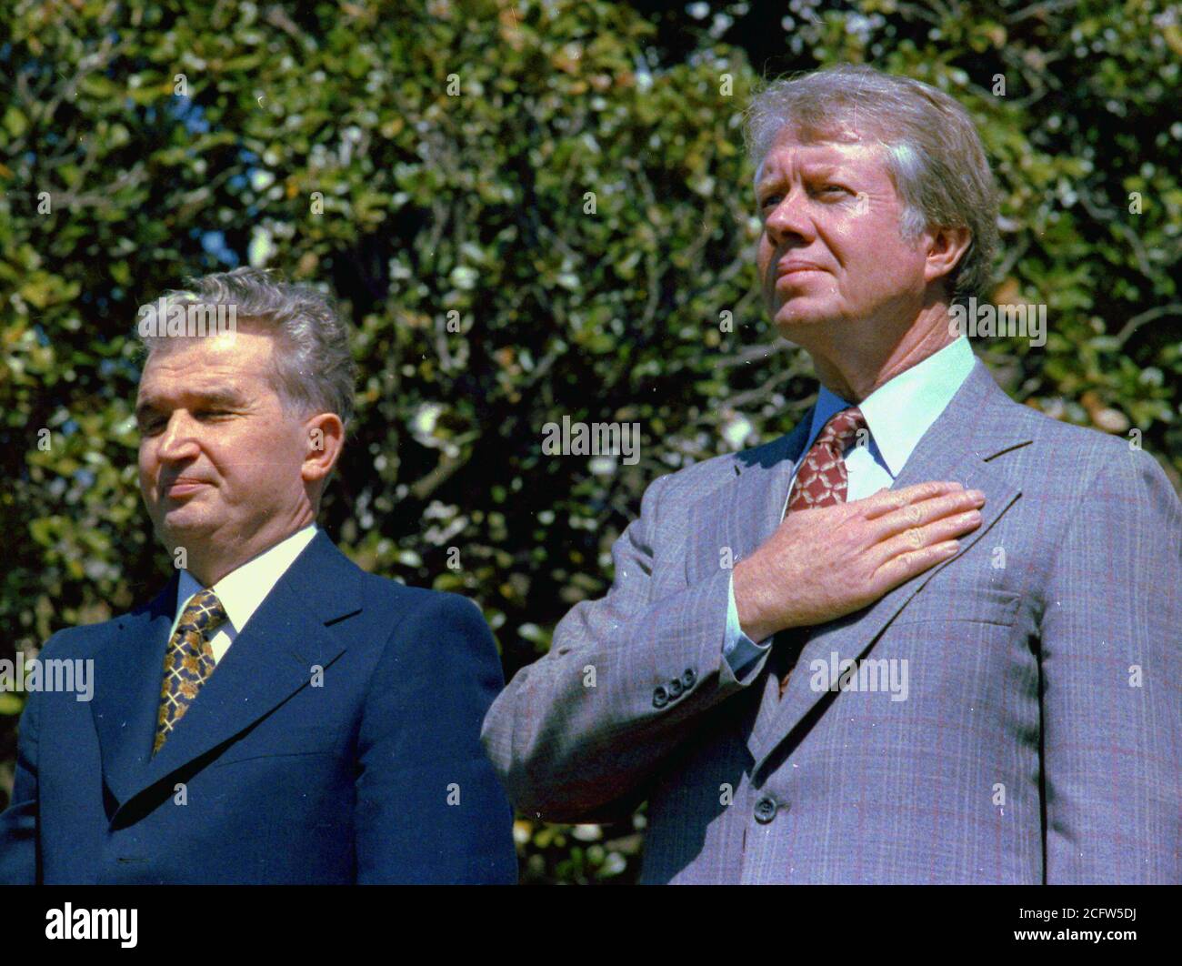 Visit president ceausescu hi-res stock photography and images - Alamy