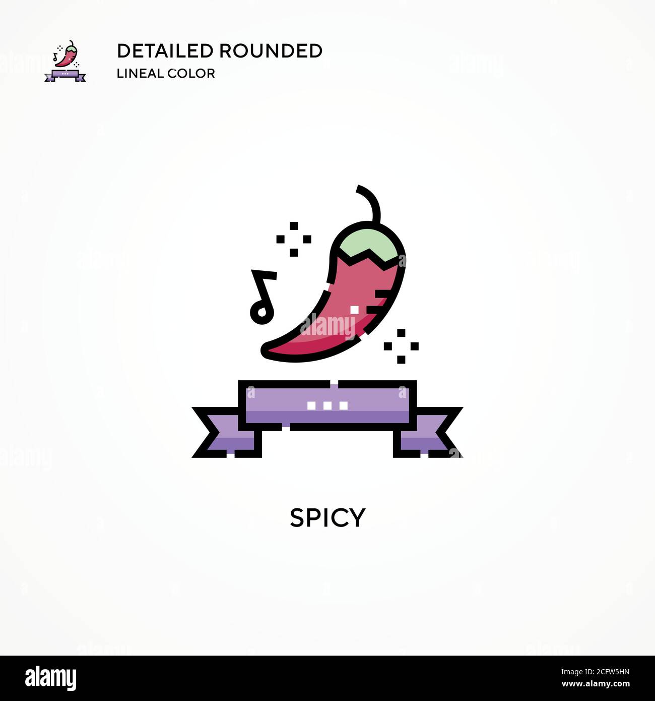 Spicy vector icon. Modern vector illustration concepts. Easy to edit ...