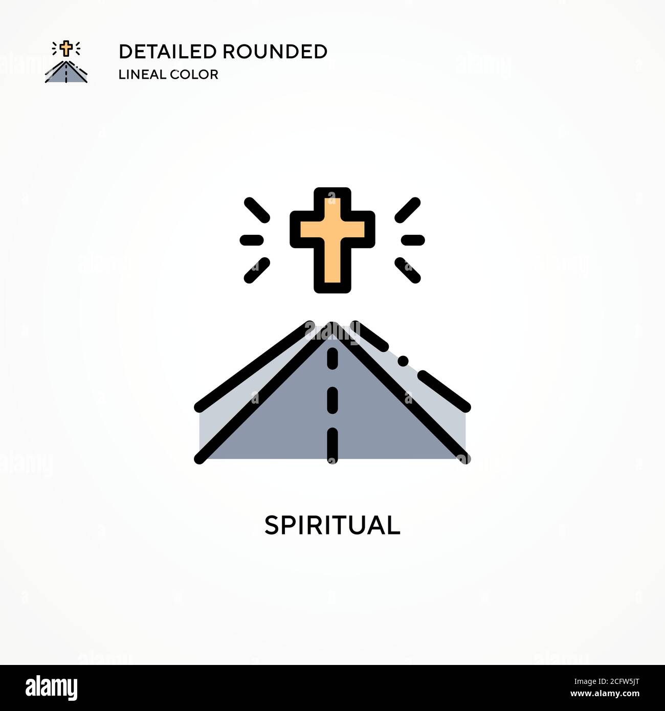 Spiritual vector icon. Modern vector illustration concepts. Easy to ...
