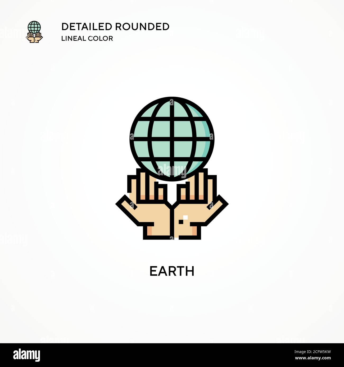 Earth vector icon. Modern vector illustration concepts. Easy to edit ...