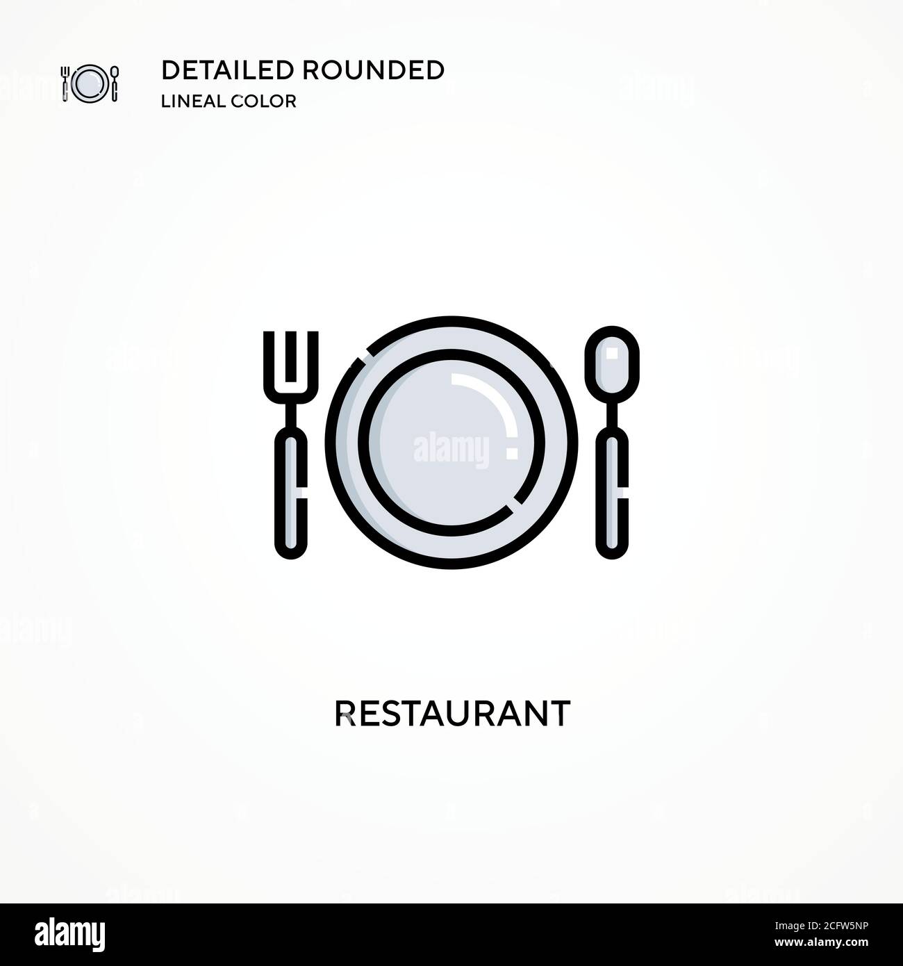 Restaurant vector icon. Modern vector illustration concepts. Easy to ...