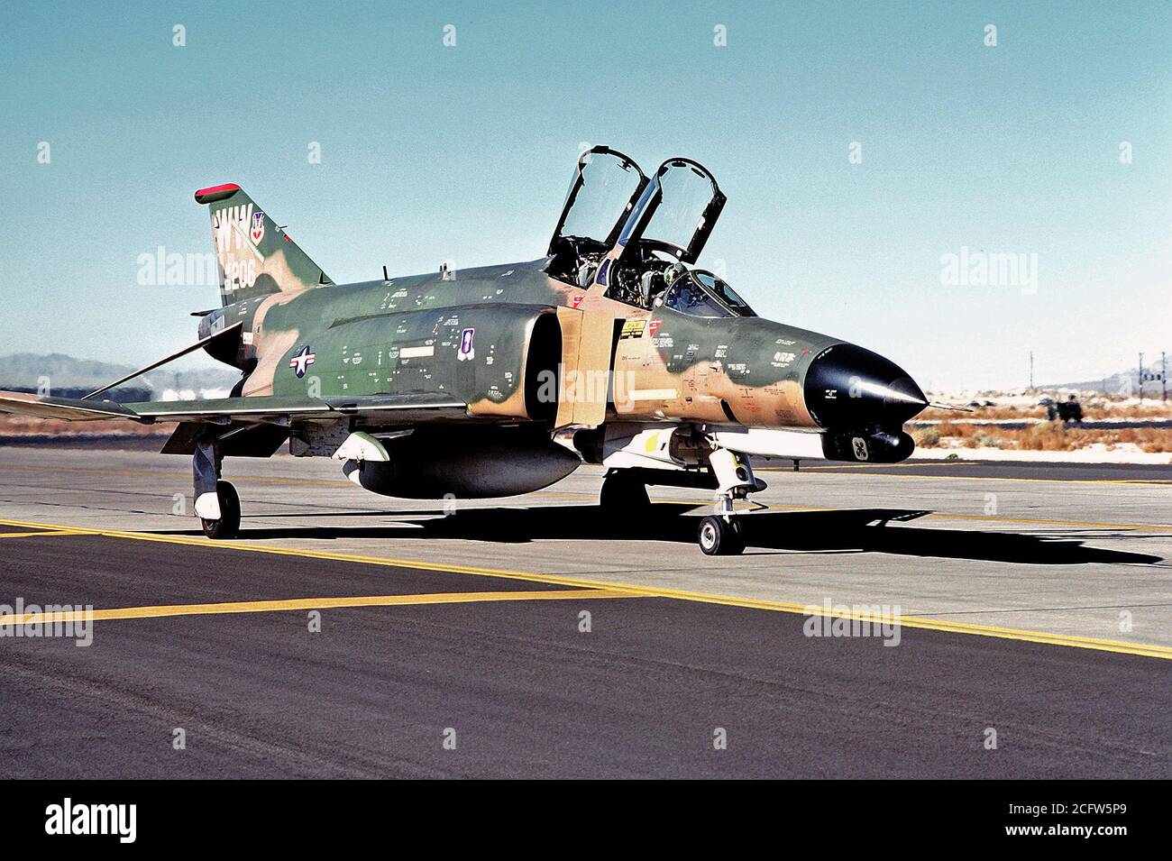 1979 - Front view of an F-4E Phantom II aircraft assigned to the 474th ...