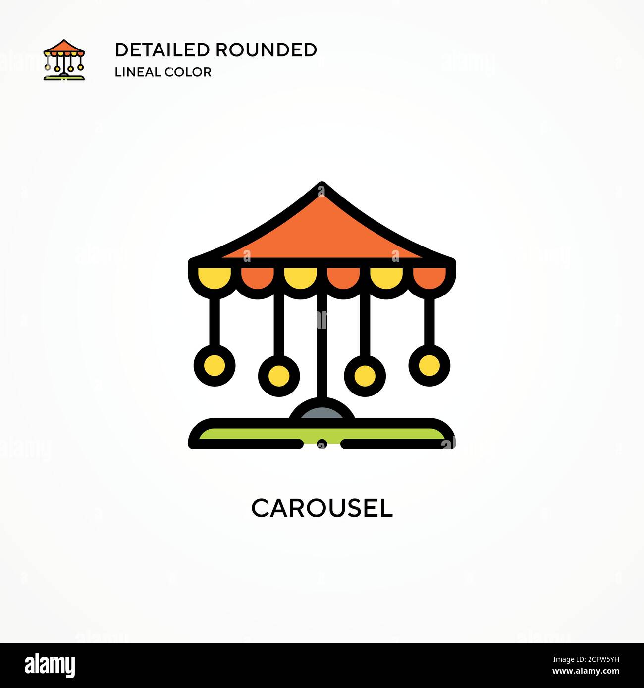 Carousel vector icon. Modern vector illustration concepts. Easy to edit ...