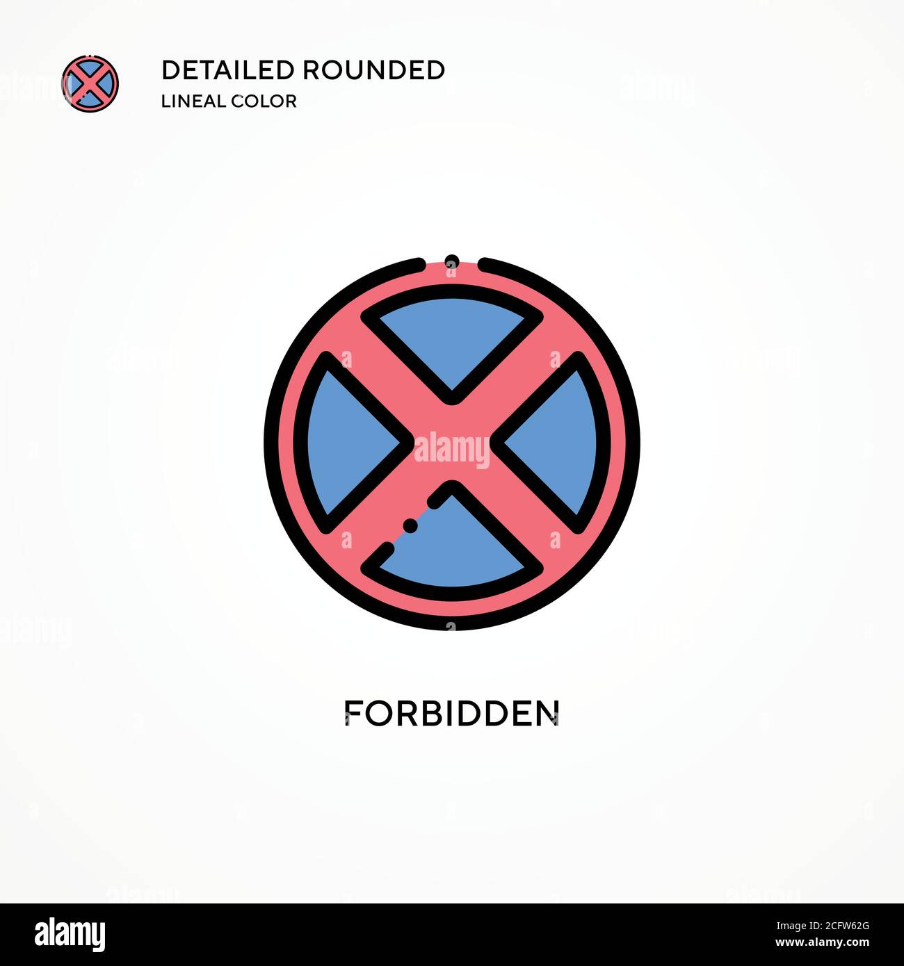 Forbidden vector icon. Modern vector illustration concepts. Easy to ...