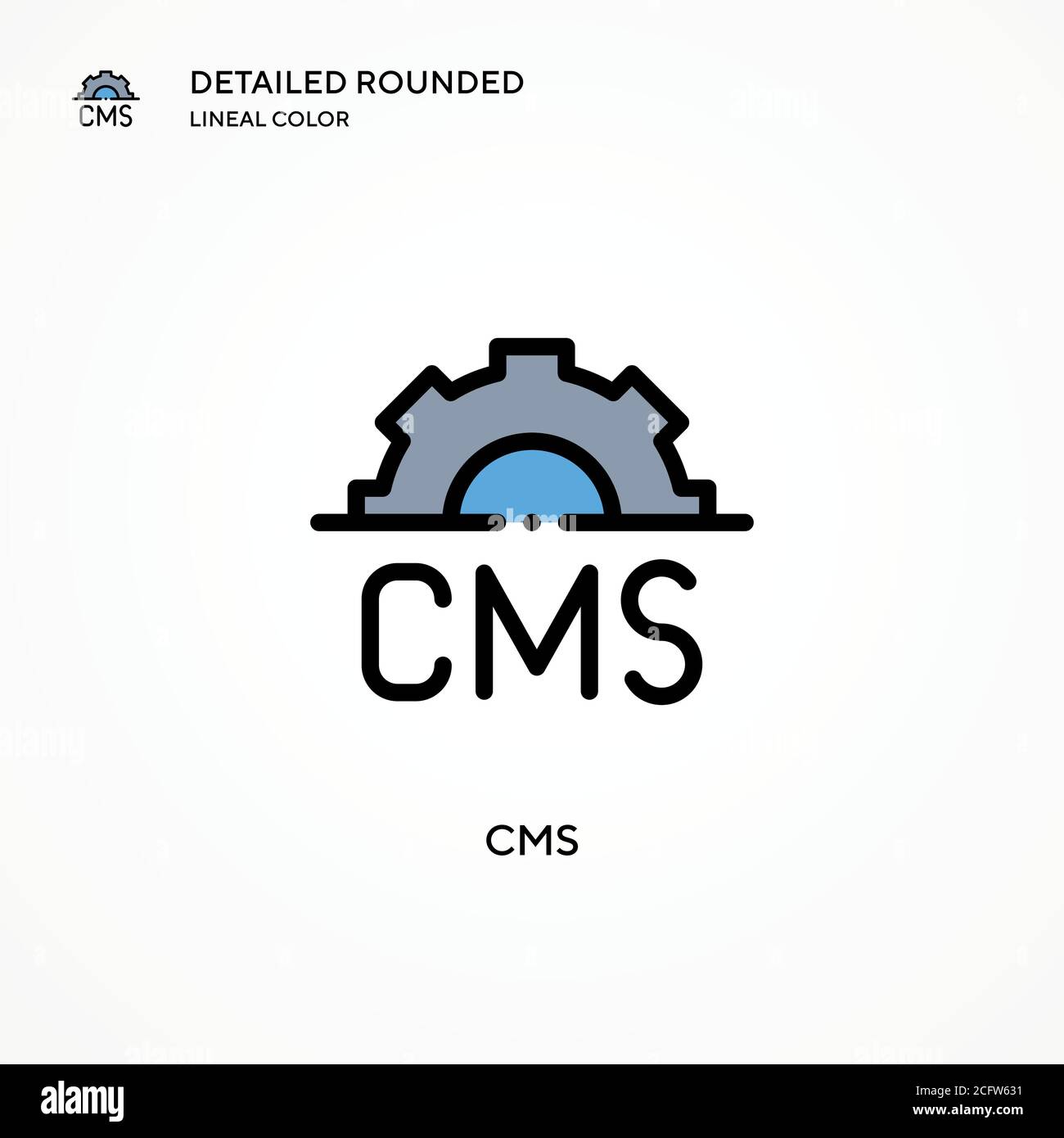 Cms vector icon. Modern vector illustration concepts. Easy to edit and ...