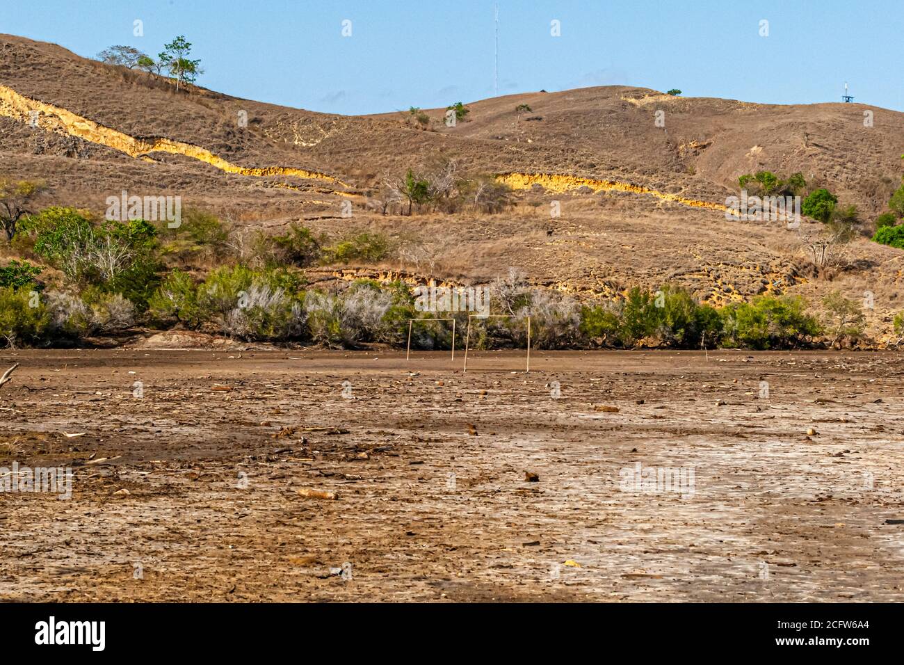 Primitive soccer field, Sunda Islands, Indonesia Stock Photo - Alamy