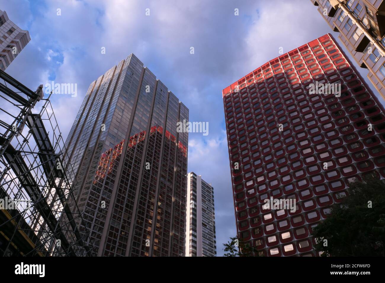 Paris, France. September 05. 2020. Perspective on modern buildings in ...