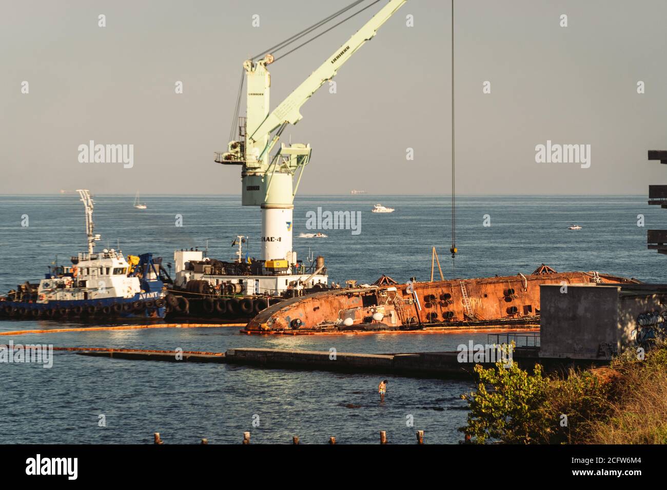 Oil tanker Delphi crashed near Black Sea coast in Ukraine, Odessa 26 ...