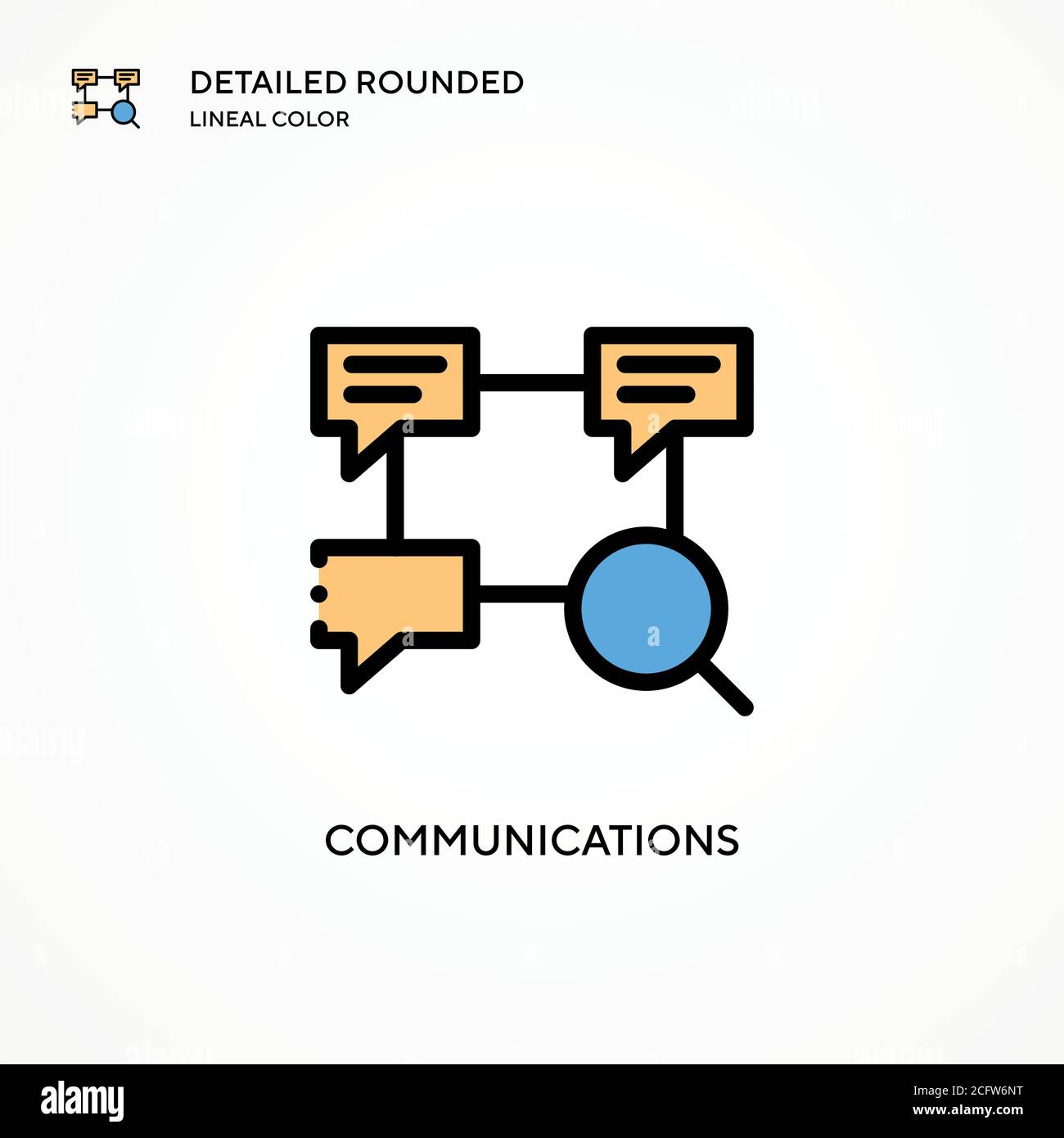 Communications vector icon. Modern vector illustration concepts. Easy ...