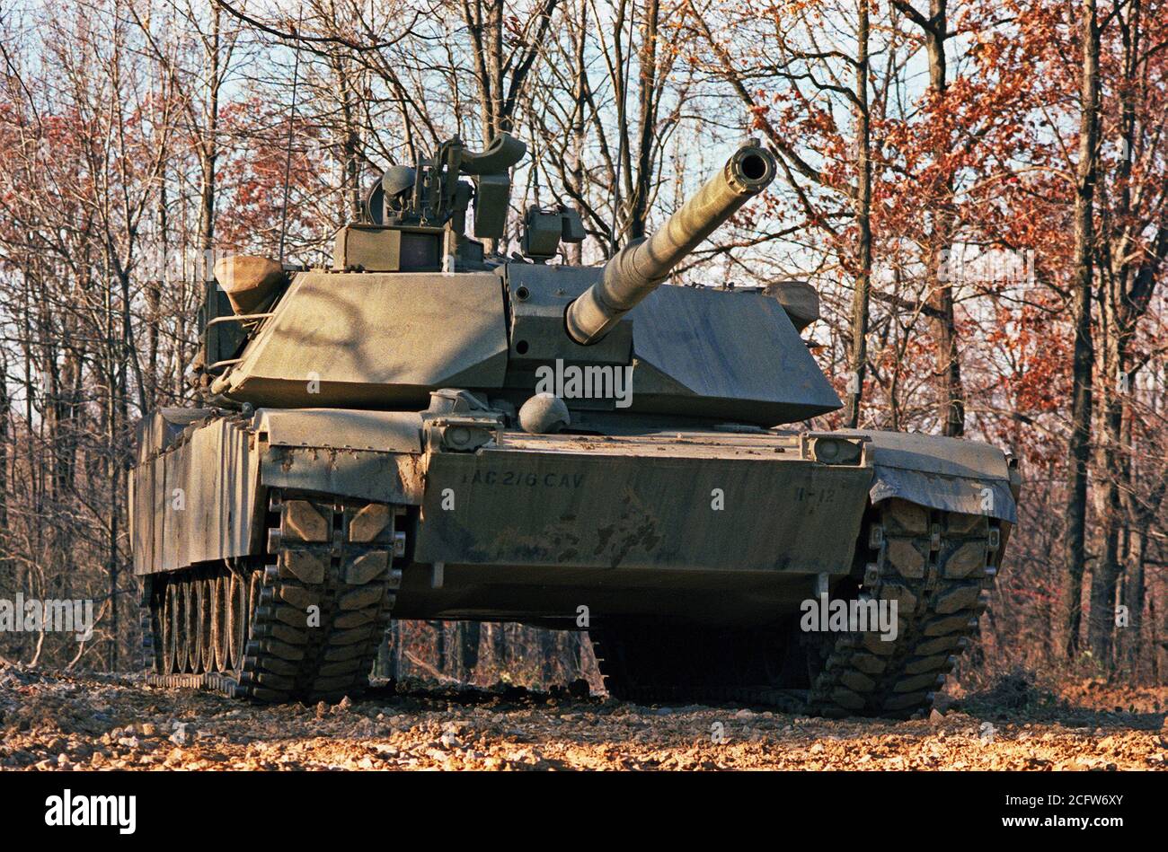 1979 - Front view of the XM-1 Abrams tank, which will replace the M-60 ...
