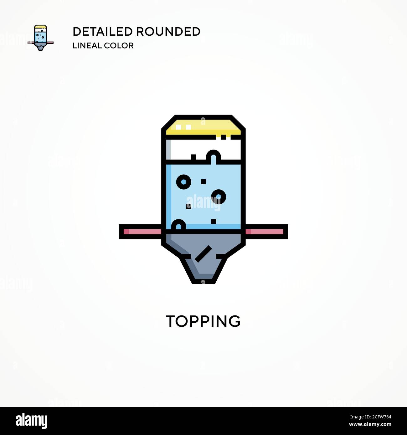Topping vector icon. Modern vector illustration concepts. Easy to edit ...