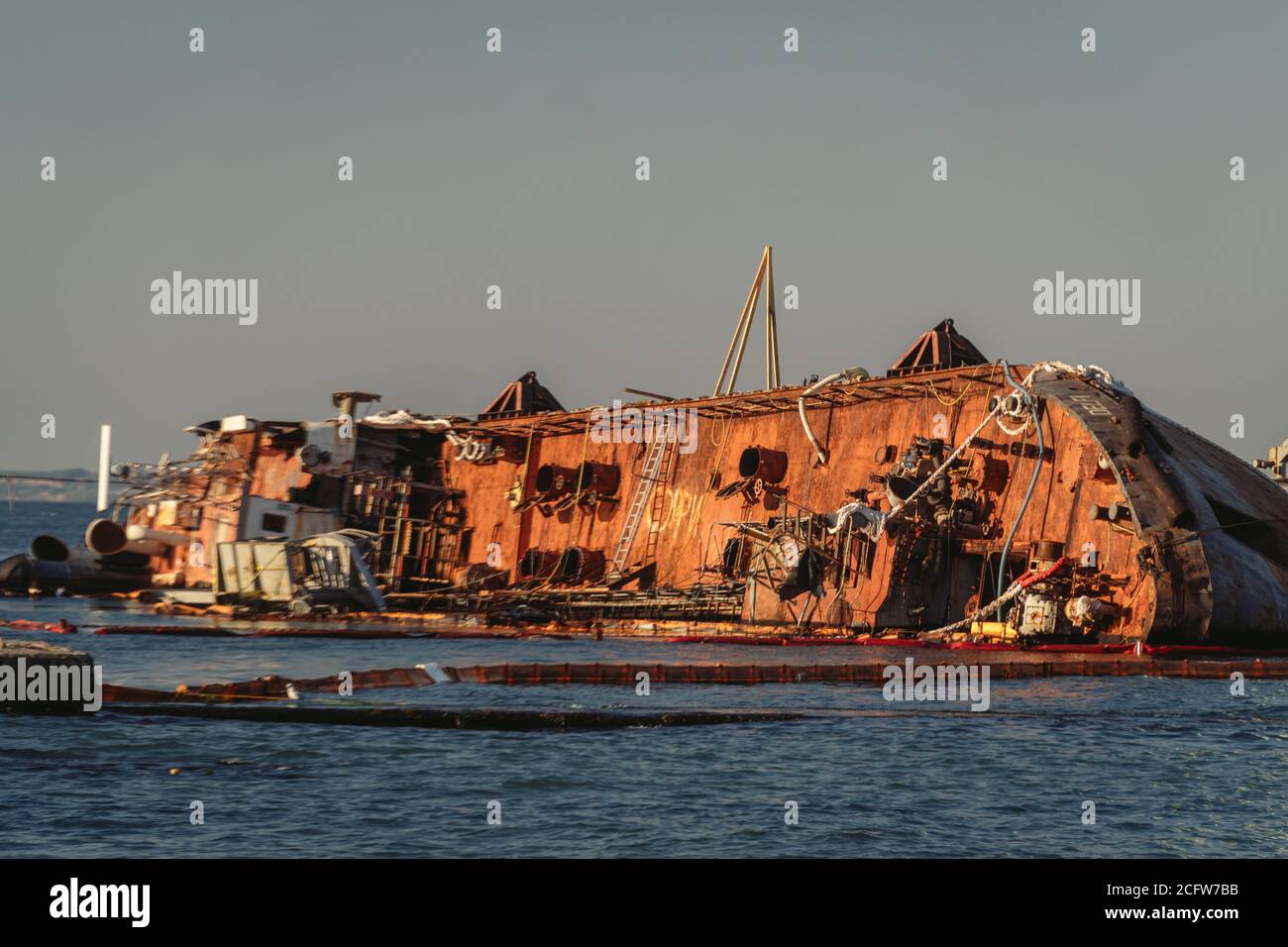 Rescue wrecked oil tanker Delfi in Odessa, Ukraine 26 August 2020, near ...